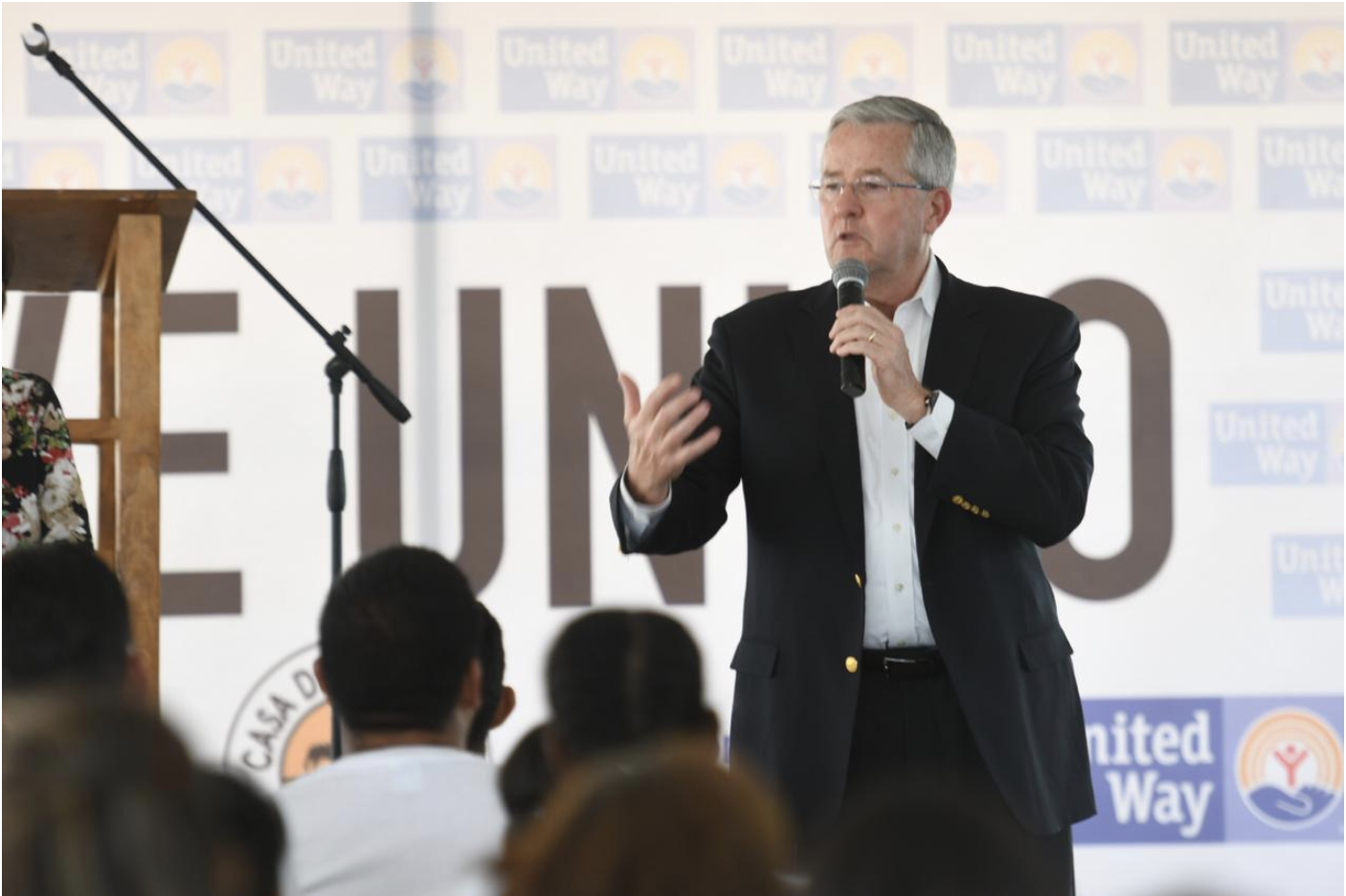 Brian Gallagher, CEO y Presidente United Way Worldwide, visita Cd ...